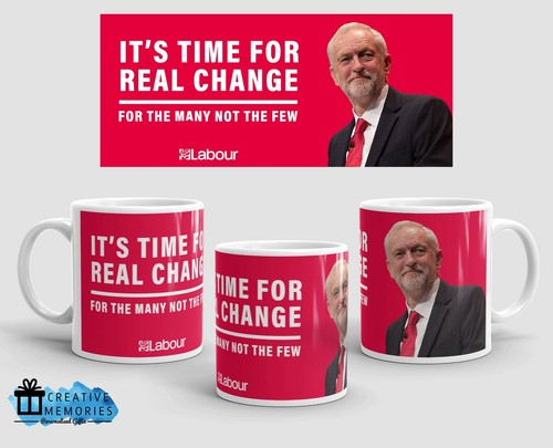 General Election 2019 Labour Party Mug Jeremy Corbyn TIME FOR REAL ...