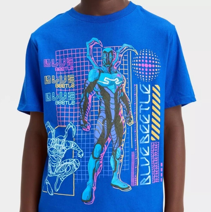 Blue Beetle NEW♈Boy's MAD ENGINE Printed SS T shirt (Target) size XL ...