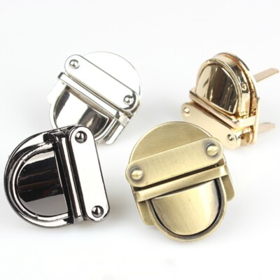 2X Closure Catch Lock Tuck Clasp Fastener for Bag Metal Case Purse ...