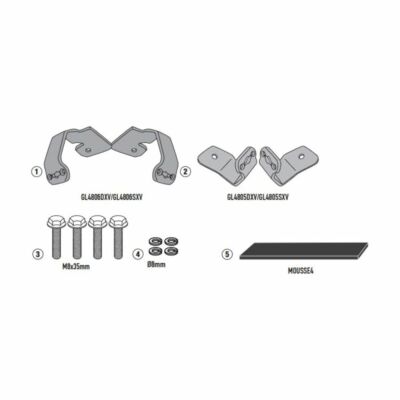 GIVI 1192KIT Side Case Hardware Install W/O Top Case Hon | eBay