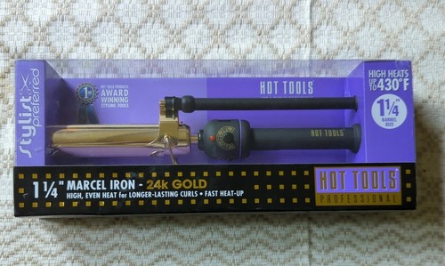 Hot Tools Professional 1-1/4" Gold Marcel Salon Hair Curling Iron 1130 ...