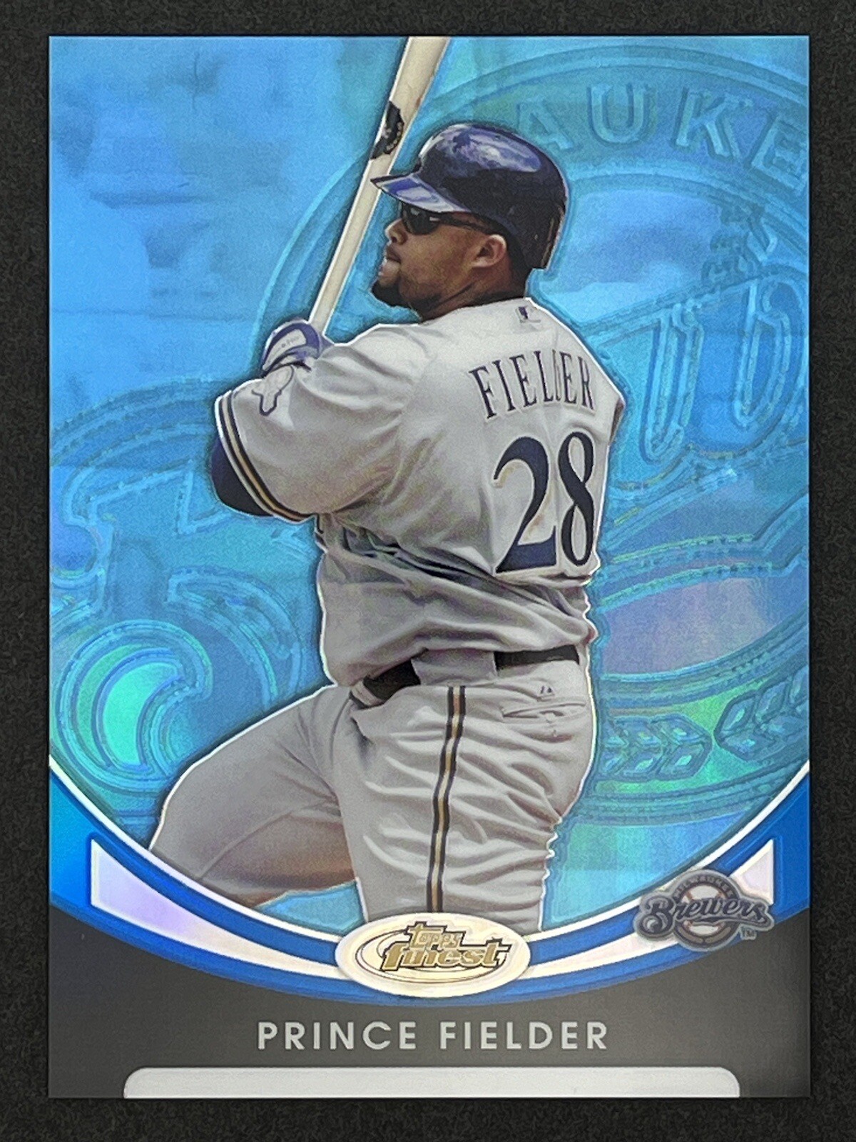 2010 Topps Finest Prince Fielders Blue Refractor 76/299 #17 Milwaukee ...
