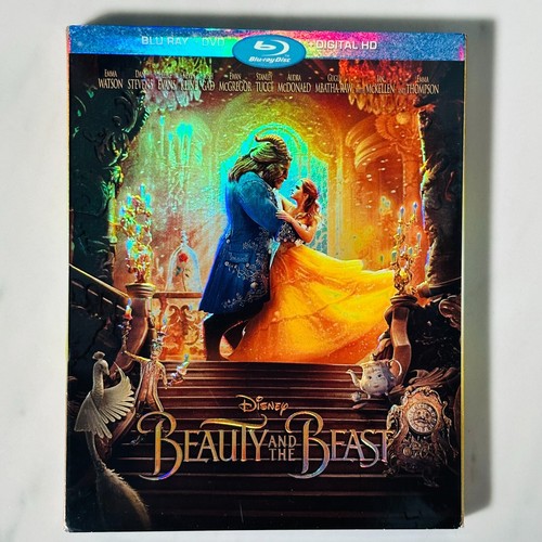 Beauty and the Beast - Live Action - Blu-Ray + DVD - Emma Watson - Slip ...