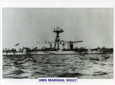 1915 HMS MARSHAL SOULT Coastal Monitor Ship / GB Warship Photograph ...