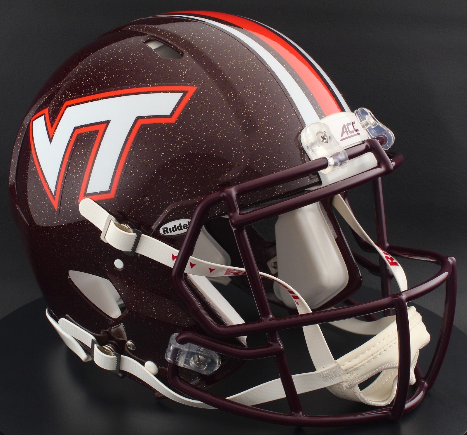 VIRGINIA TECH HOKIES NCAA Riddell Speed Full Size AUTHENTIC Football ...