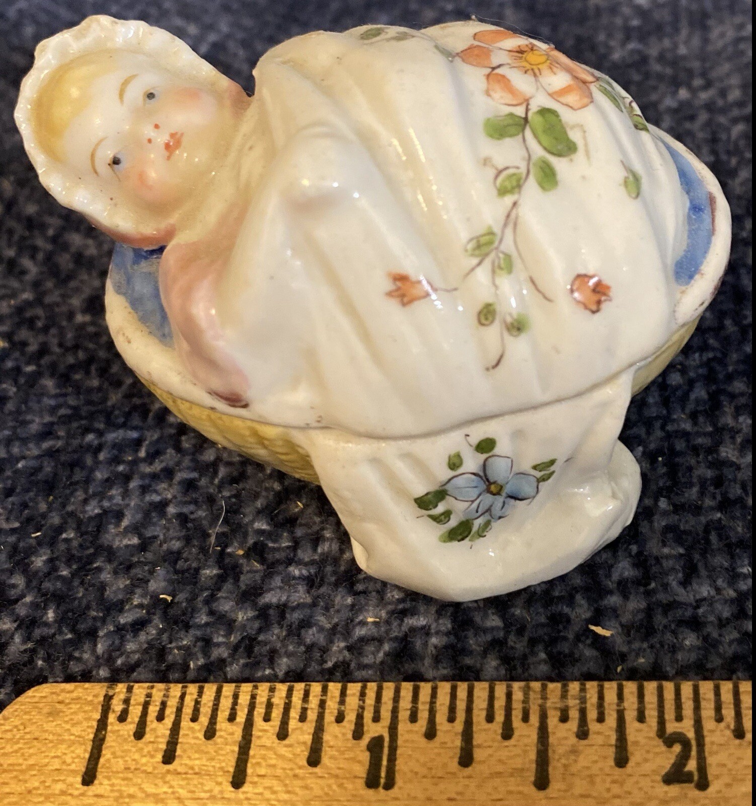Antique Porcelain English Fairing With Fancy Figure, Dresser Box | eBay