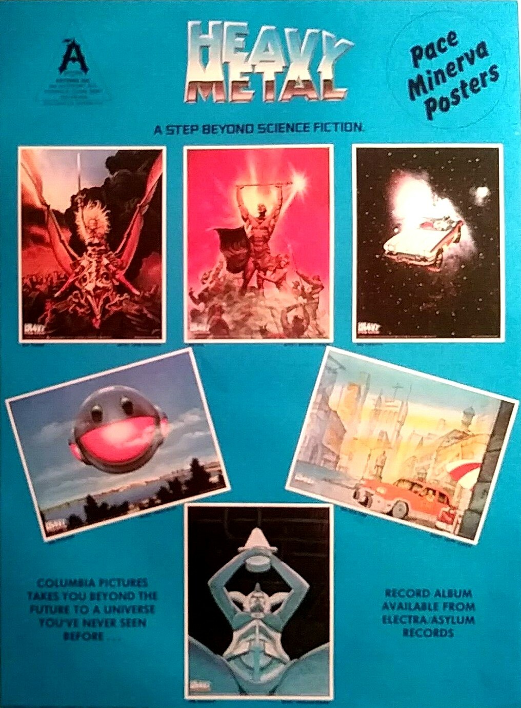 HEAVY METAL MOVIE POSTERS, SET OF FIVE, w/HEADER 1981, 18x24", VINTAGE ...