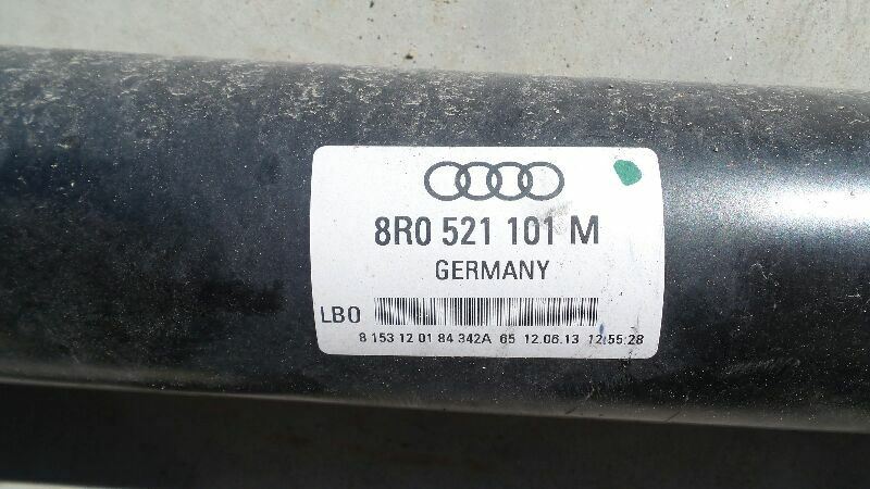 13 14 15 16 AUDI Q5 COMPLETE DRIVE SHAFT 3.0L DIESEL PART # 8R0521101M ...