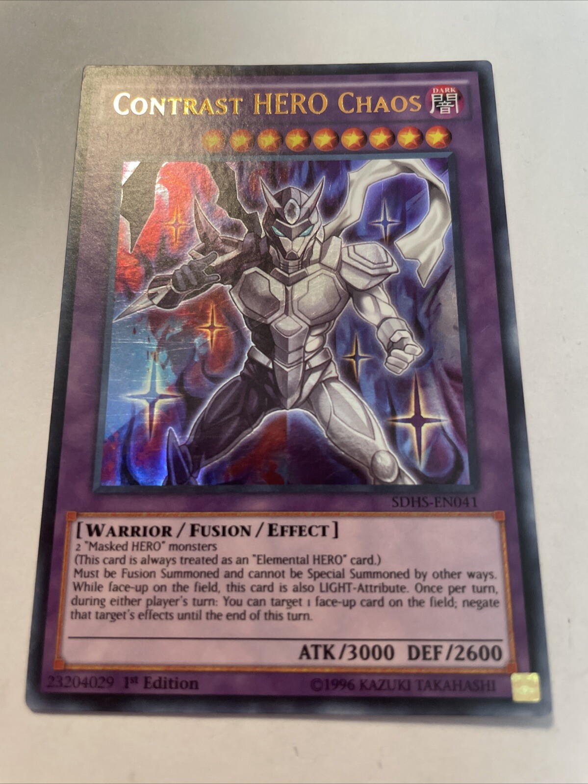 Yugioh Contrast Hero Chaos SDHS-EN041 Ultra Rare NM Combined Shipping ...