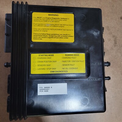 USED 586992 OEM Evinrude E-Tec EMM Module V-4 Production EMM 587130 ...