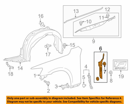 53827-53040 Toyota Protector, front fender side panel, rh 5382753040 ...