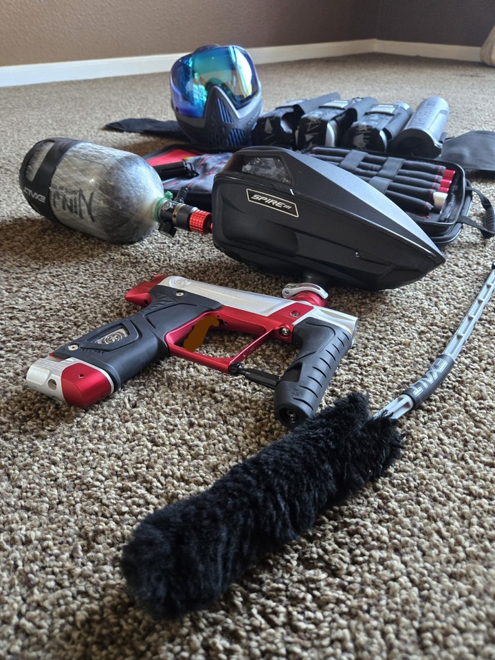 Full Paintball Setup Planet Eclipse GI Stealth Gtek 160r Paintball Gun ...