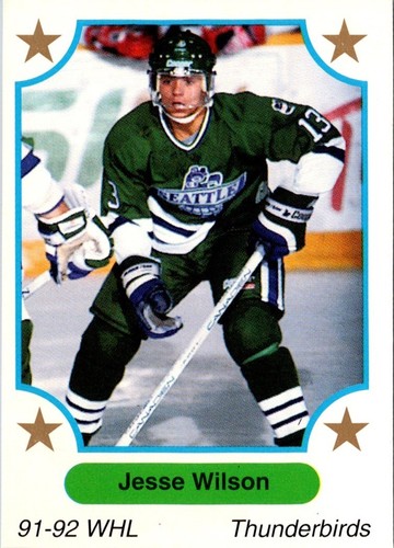 1991 7th Inning Sketch WHL Jesse Wilson #132 Seattle Thunderbirds ...