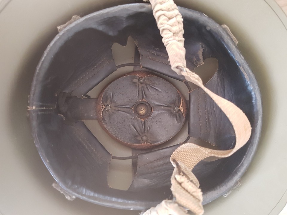 ⭐WW2 British Mk II Helmet 1939 / Repainted / 1938 liner in great ...
