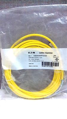 EATON CUTLER HAMMER 4-PIN MICRO SERIES CABLE CSDS4A4RY2205 NEW ...
