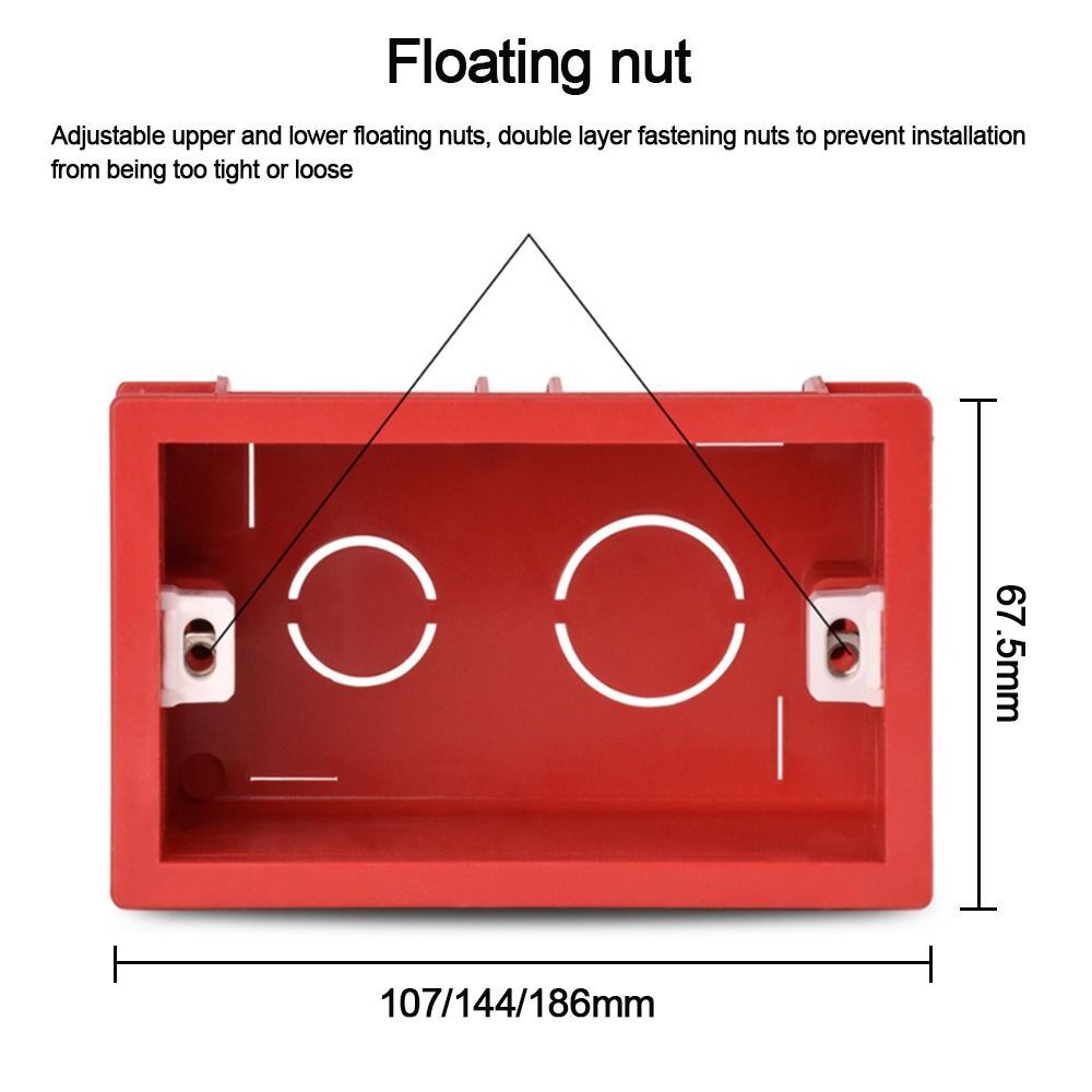 Plastic PVC Internal Cassette Universal Junction Wiring Case Wall | eBay
