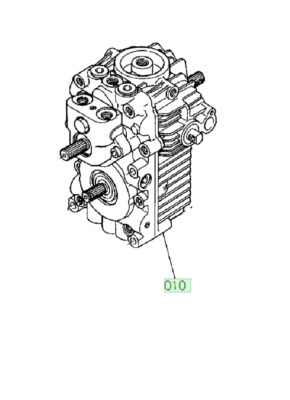 New OEM Kubota Hydrostatic Transmission (HST) Assy Fits G1900 Tractor ...