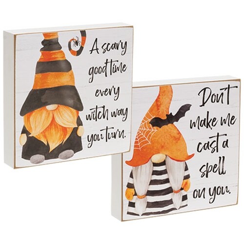 *Scary Good Time Gnome Box Sign 2 Asstd. | eBay