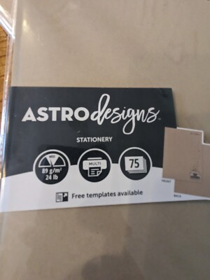 3 Count Astro Designs Stationary 75 Pages Kraft Typewriter Pattern | eBay