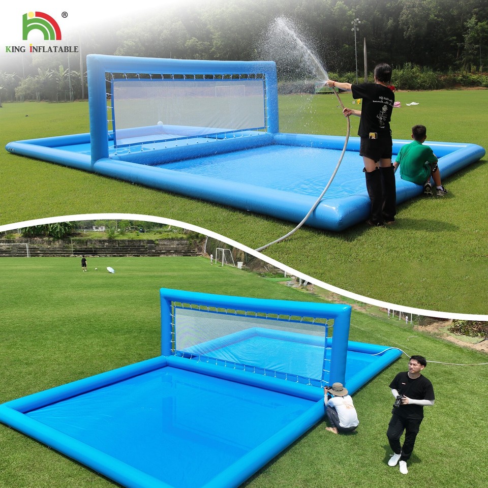 33ft Inflatable Volleyball Court Outdoor Water Volleyball Pool For ...