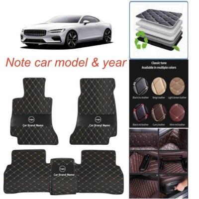 For Mercedes Benz Models 1995-2023 Car Floor Mats Carpets Custom PU ...