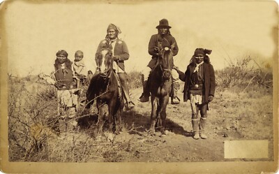 Native Indians Geronimo and his Gang Vintage Old 7 x 10 Photo Rare Find ...