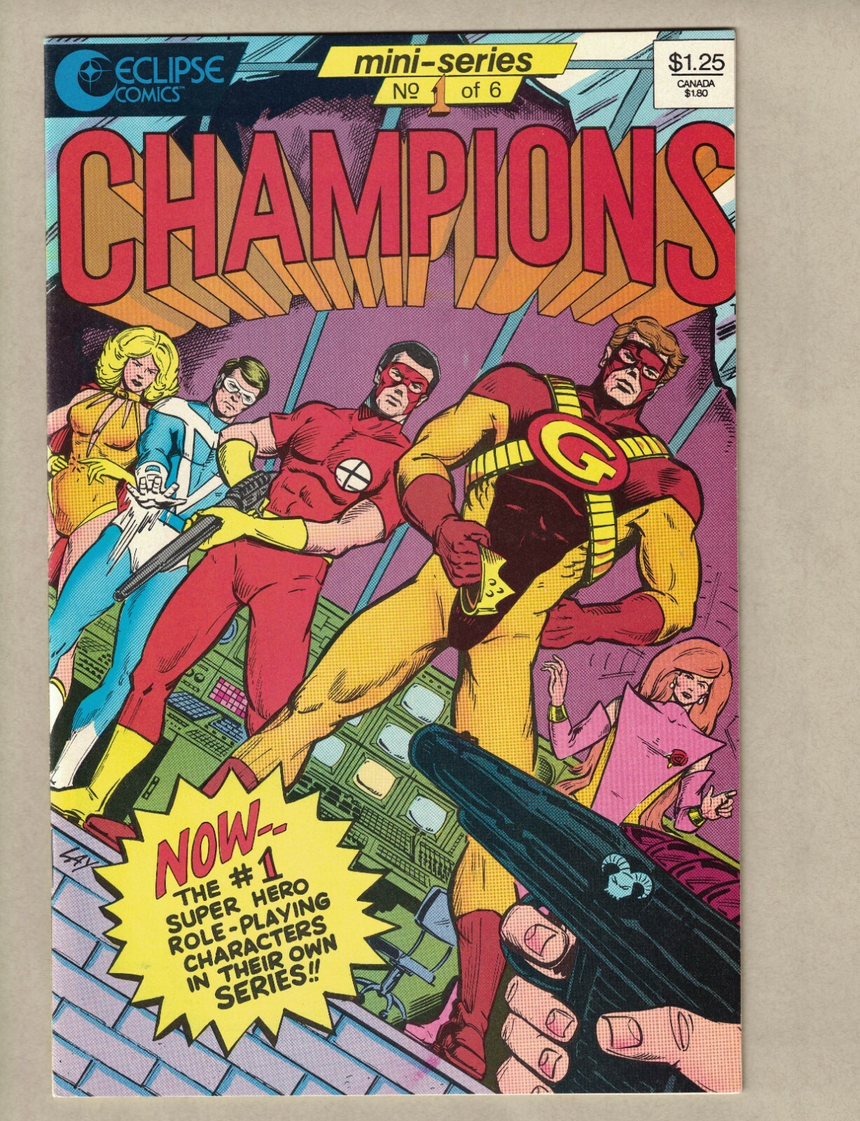 ECLIPSE COMICS - CHAMPIONS - MINI SERIES - #1 OF 6 - 1986 - SEE PICS ...
