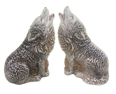 Wolf Ceramic Salt & pepper Shakers | eBay