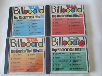 Billboard lot of 5 cds Top Rock 'n' Roll Hits 57 59 60 61 63 | eBay