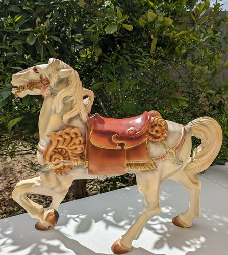 Vintage Carousel Horse 18" TALL X 19" LONG-Heraldic Style-Sea Shell ...