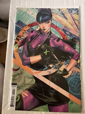 Batman #92 Variant Cover By Stanley Artgerm Lau Featuring Punchline (DC ...