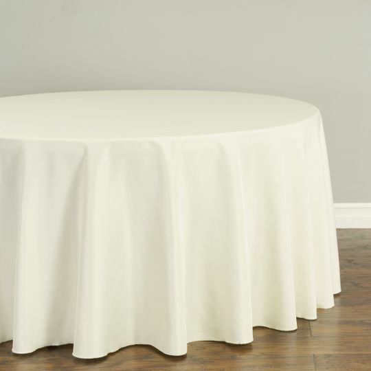 1 or 10 pcs LinenTablecloth 108 in. Round Polyester Tablecloth Party ...