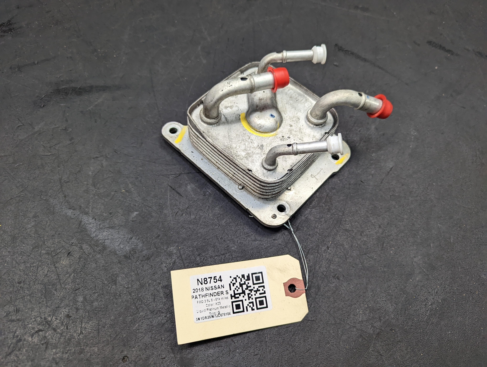 Transmission Oil Cooler 2018 Nissan Pathfinder 21606-28X0B 2013 2014 ...