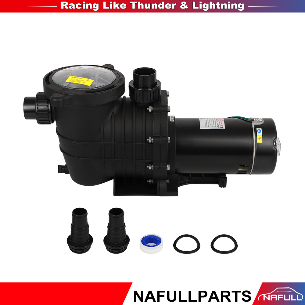 2.0HP 1500W Swimming Pool Pump In/Above Ground w/ Motor Strainer Filter ...