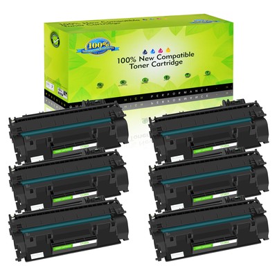 6PK CF280A 80A Laser Toner for HP LaserJet Pro 400 M401a M401n M401d ...