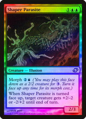 Shaper Parasite FOIL Planar Chaos NM Blue Common MAGIC GATHERING CARD ...