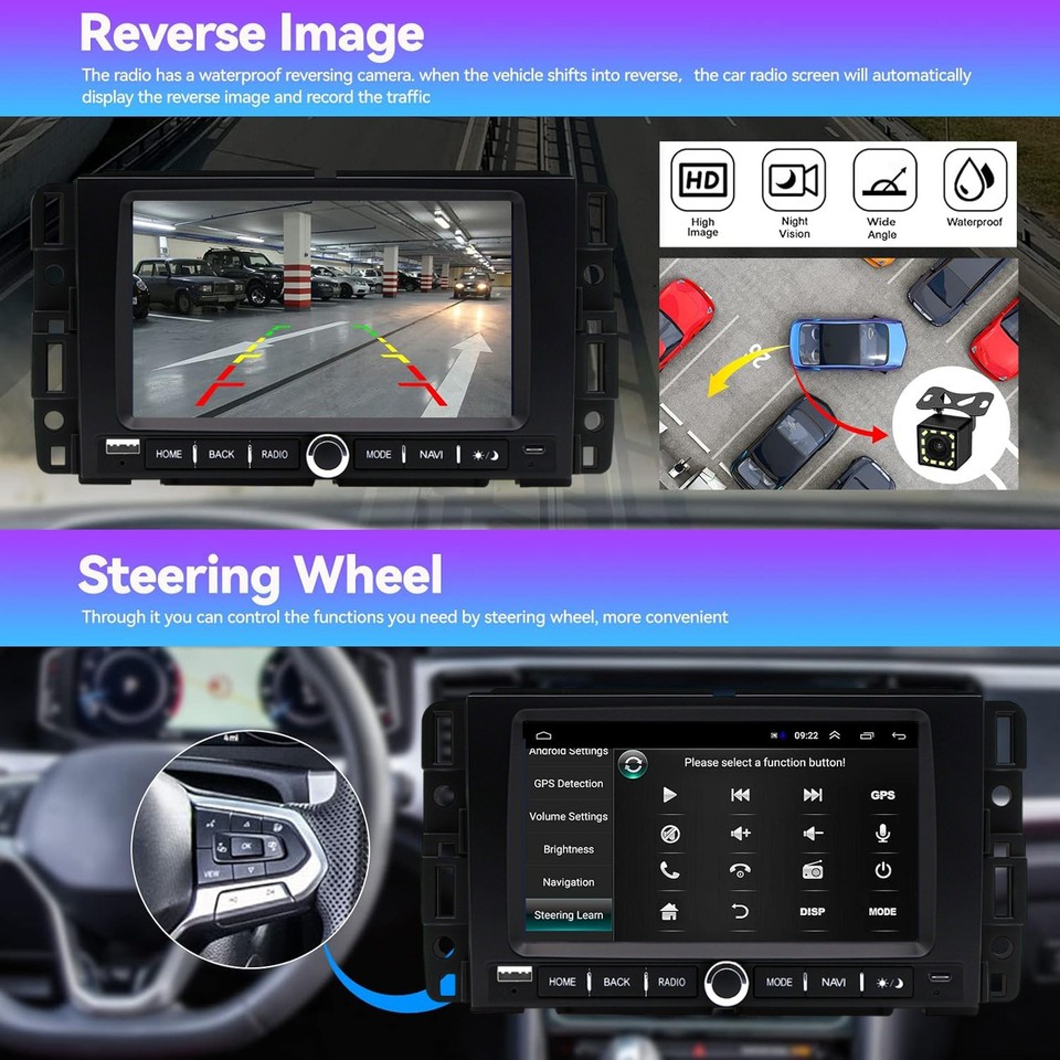 7'' Android 13 For Chevrolet HHR 2006-2011 Carplay Car Radio Stereo GPS ...