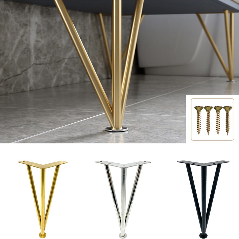 Furniture Cabinet Table Leg Hairpin Foot Adjustable Height Sofa Foot ...
