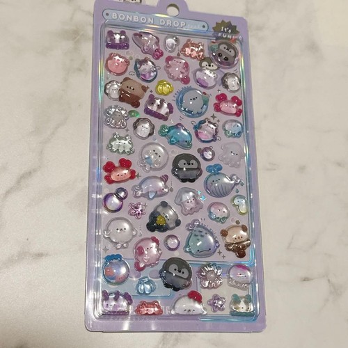 Bonbon Drop Sticker Puka Puka Bonbon Sea Creatures Aquarium Series Set ...