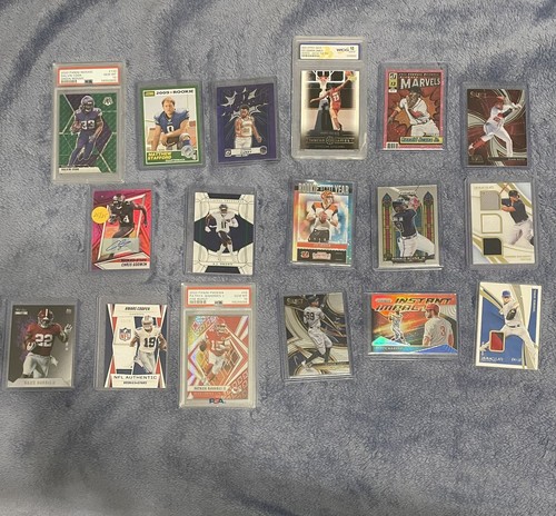 Sports Card Lot With Football, Baseball And Basketball Cards 17ct | eBay