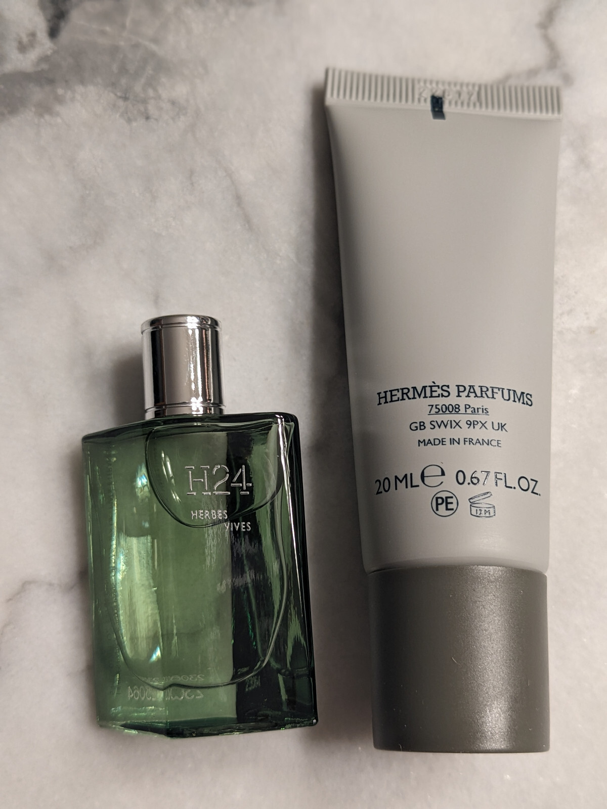 HERMÈS H24 Men's Eau De Parfum 5 ml / 0.17 fl. oz mini and 20 ml Face ...