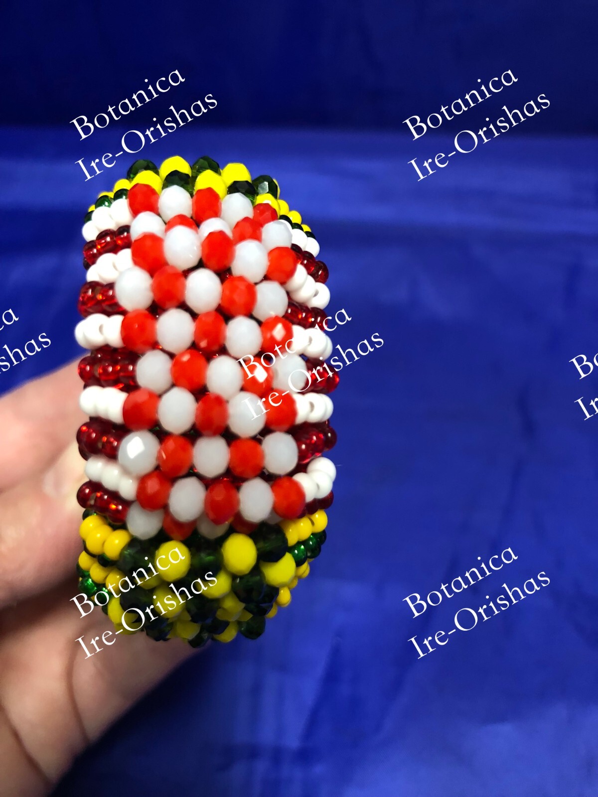 Ide Ilde de Orula con Shango Chango en cristal glass fino religion ...