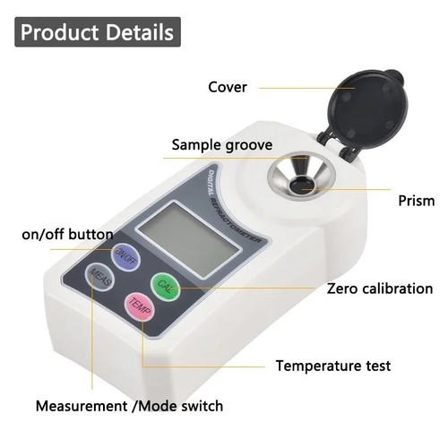 Fruit Brix Grape Sugar Meter Fruit High Precision Food Sugar Sweetness ...