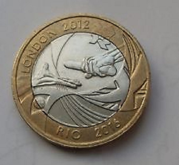 Rare bi-metallic Great Britain £2 coins and Channel Island two pound ...
