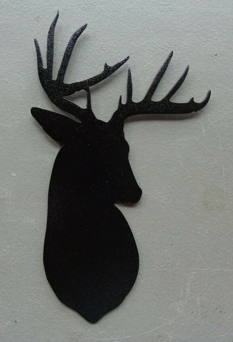 Small Buck Deer Head Plasma Cut Metal Wall Art 8" T Different Colors ...