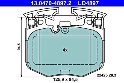 ATE Disc Brake Pad Set For BMW 3 G20 Touring G21 TOYOTA Supra 18-20 ...