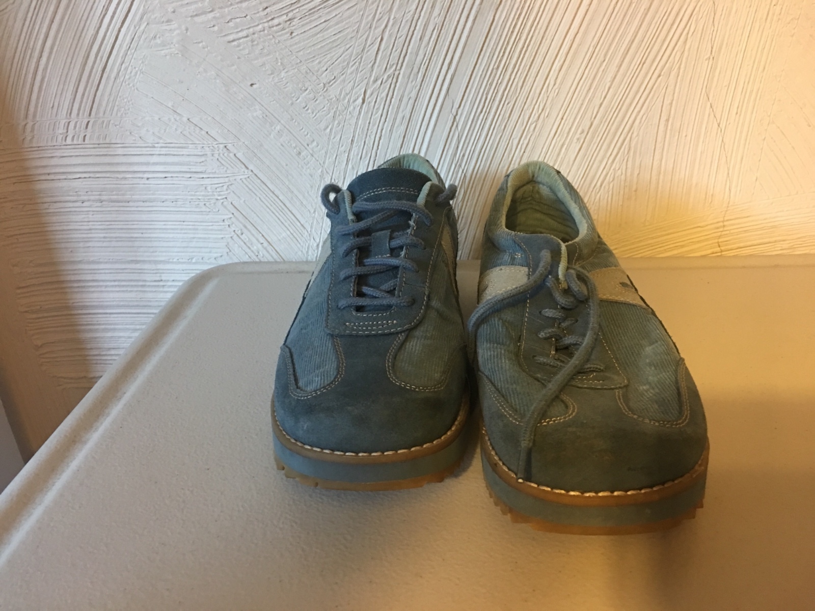 Vintage AIRWALK Creepers Blue Suede Corduroy Creepers… - Gem