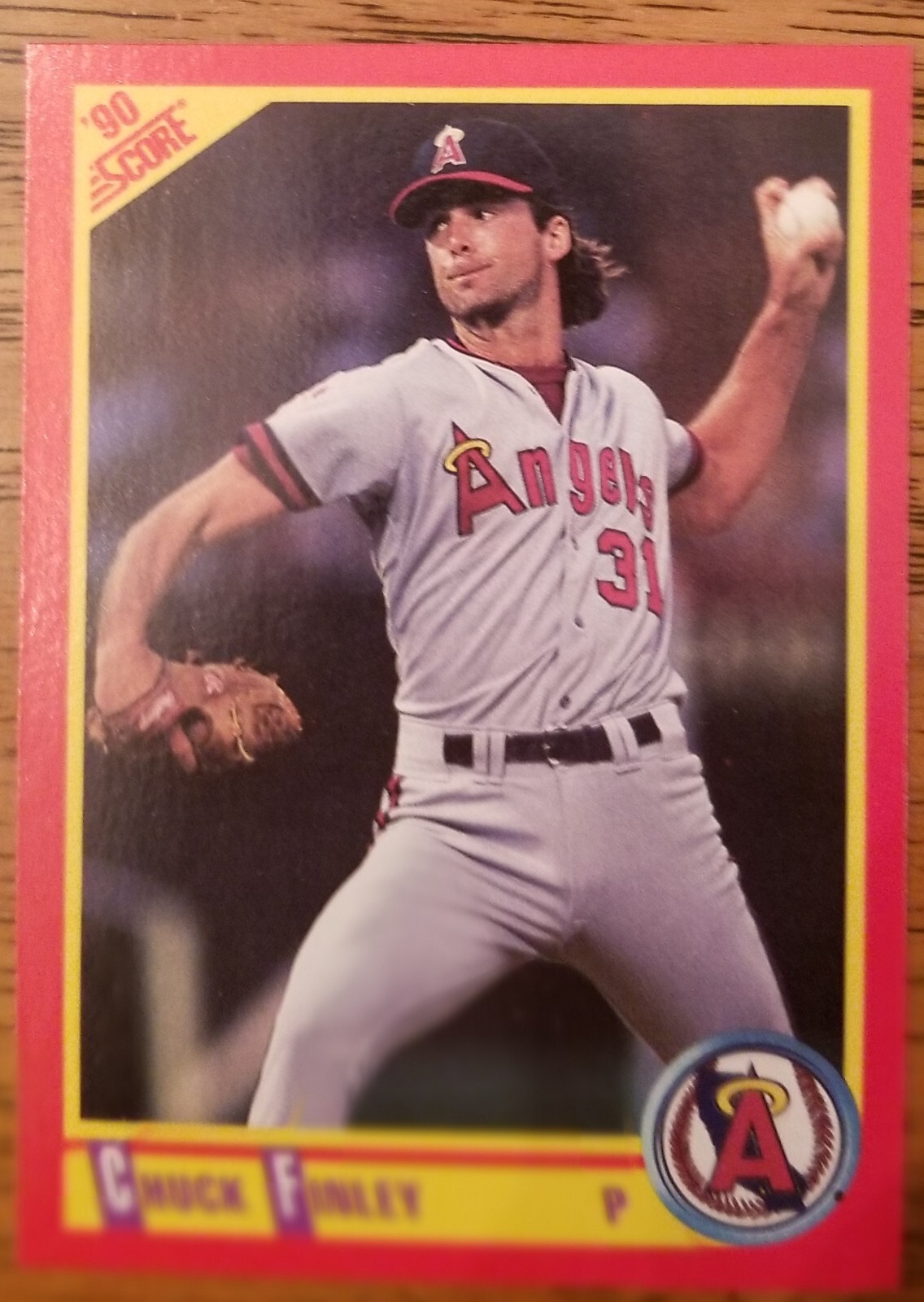 Chuck Finley California Angels 1990 Score Baseball Card #380 MT | eBay