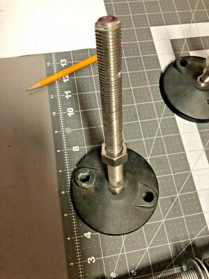 POLYMOUNTS Machine Level foot feet Leveling Mount Large 4" base 7"tall ...