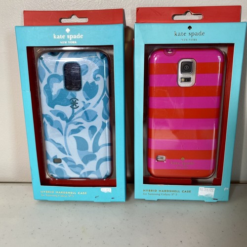 2 Kate Spade Flexible Hard-Shell Snap Cover Case For Samsung Galaxy S5 ...